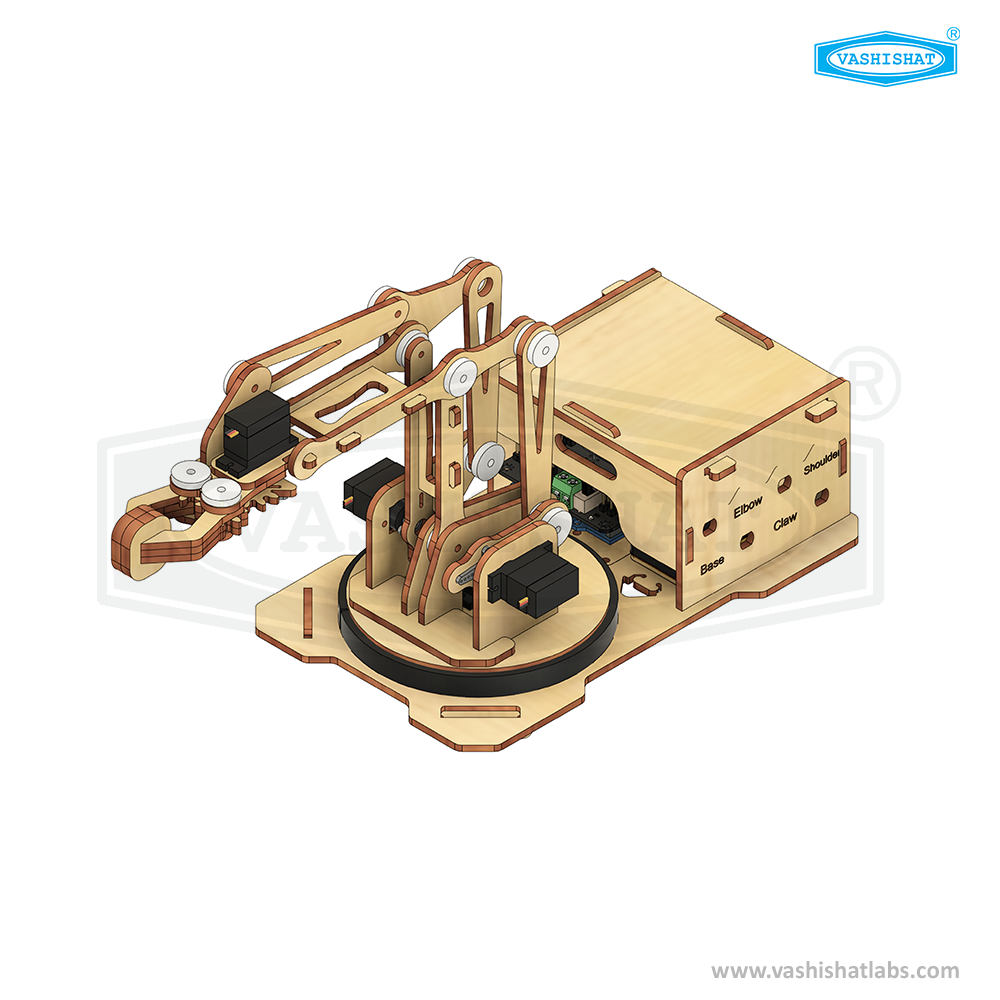 4 DOF Robotic arm SERVO Pythonarduino